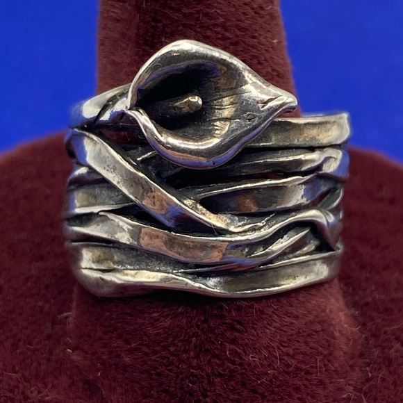 PZ Israel | Jewelry | Sterling Silver Israel Floral Ring | Poshmark